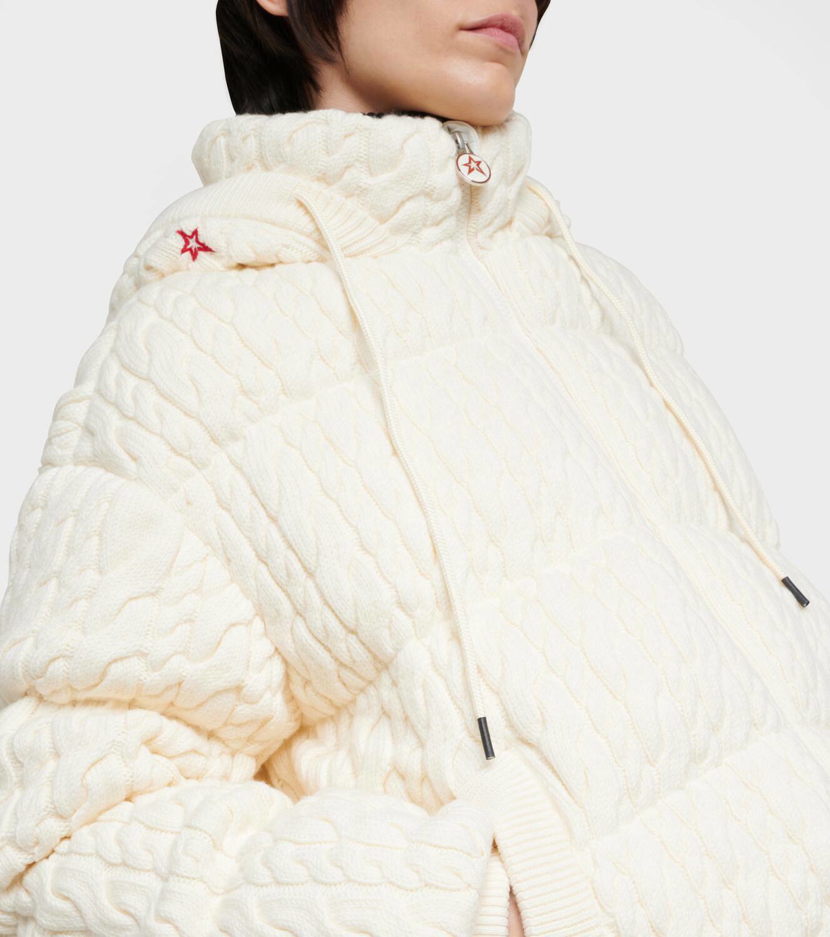 Perfect Moment Kate cable-knit wool down jacket Perfect Moment