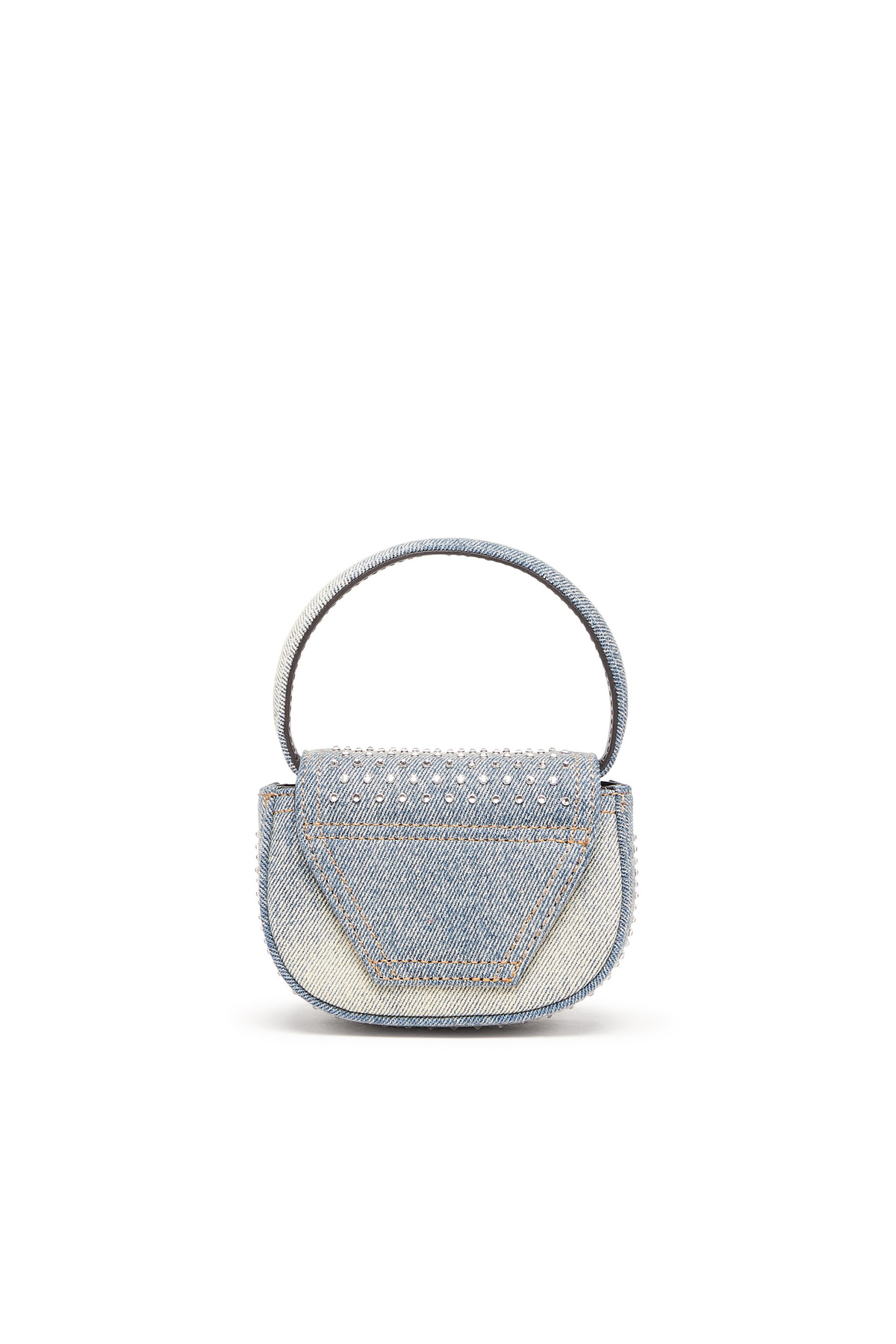 Diesel 1DR XS - Iconic mini bag in denim and crystals - Crossbody Bags ...