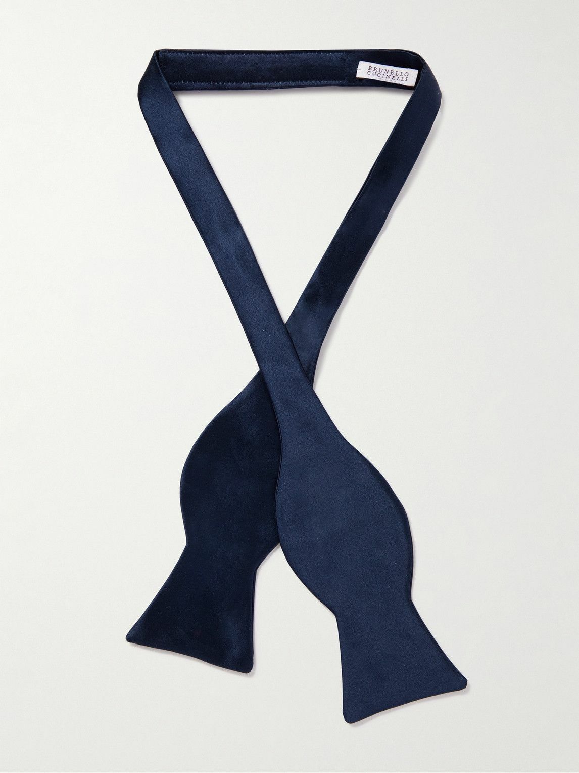 Brunello Cucinelli - Self-Tied Cotton and Silk-Blend Bow Tie Brunello ...
