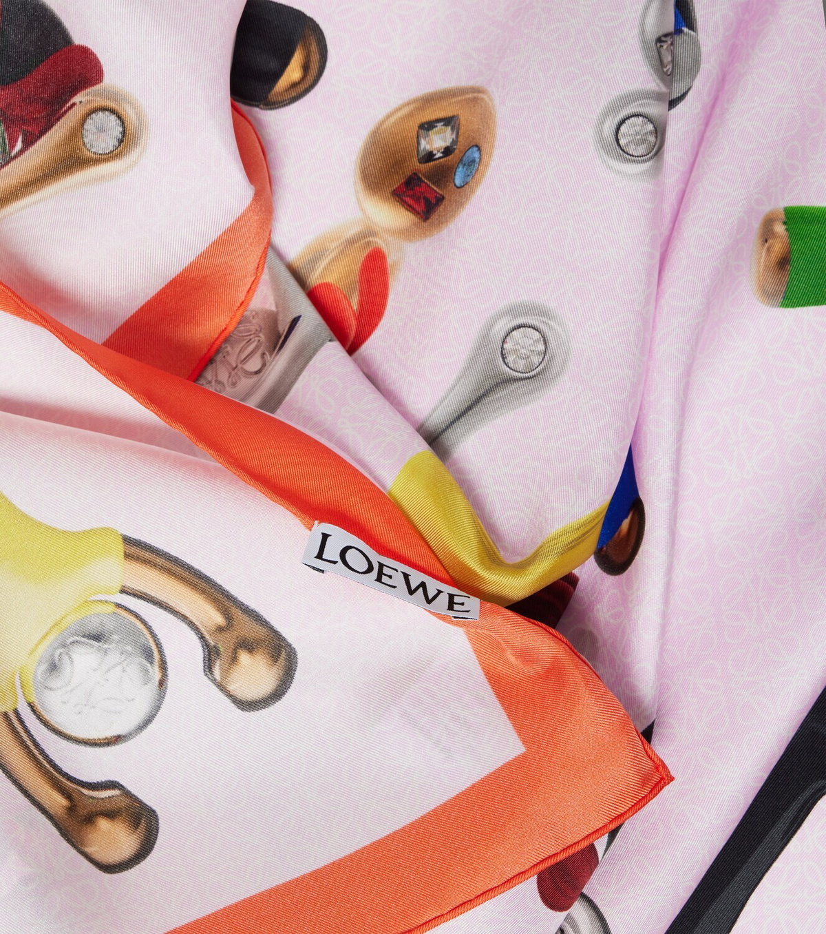 Loewe Logo silk twill scarf Loewe