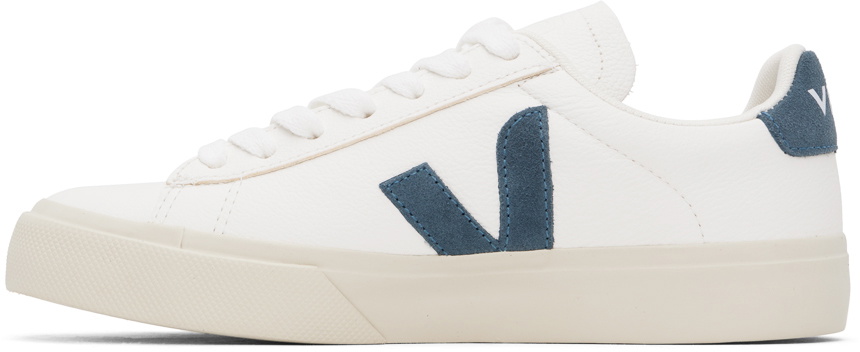 VEJA White & Navy Campo Leather Sneakers VEJA