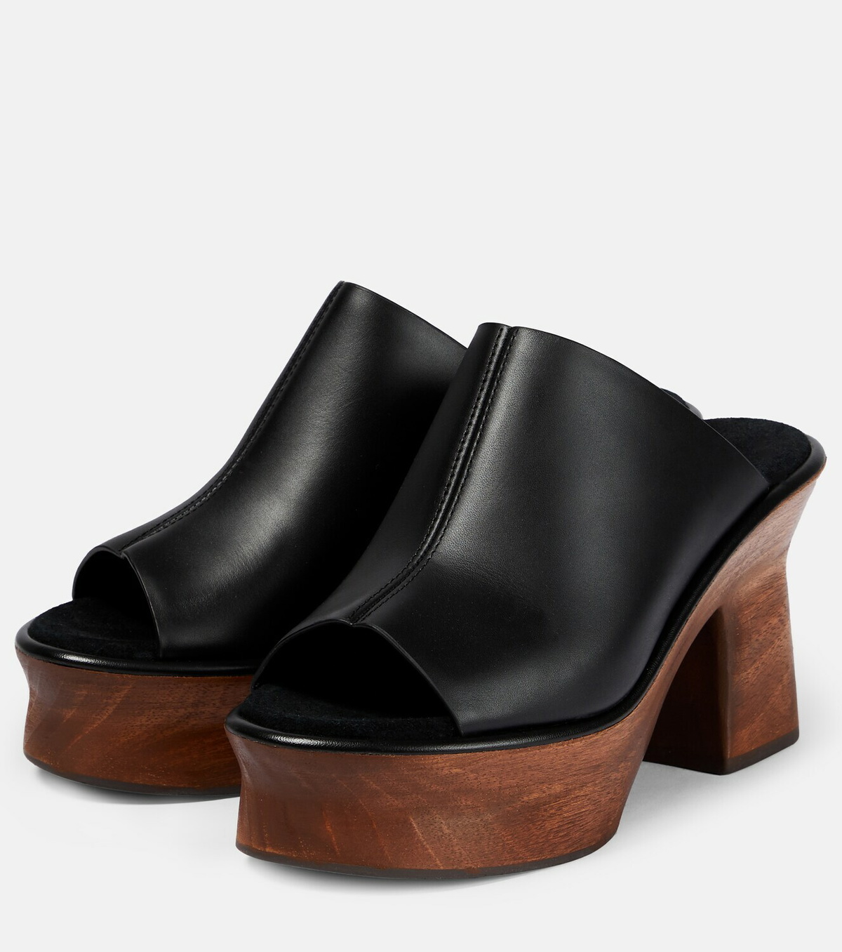 Ferragamo - Leather wedge sandals Salvatore Ferragamo