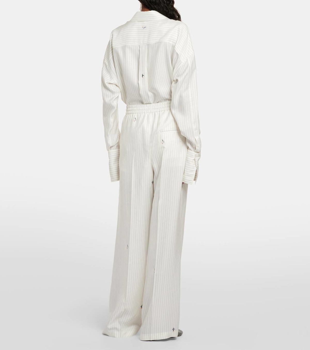 Loewe Silk and cotton wide-leg pants Loewe