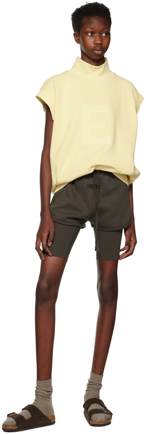 Essentials Yellow Mock Neck Vest Essentials