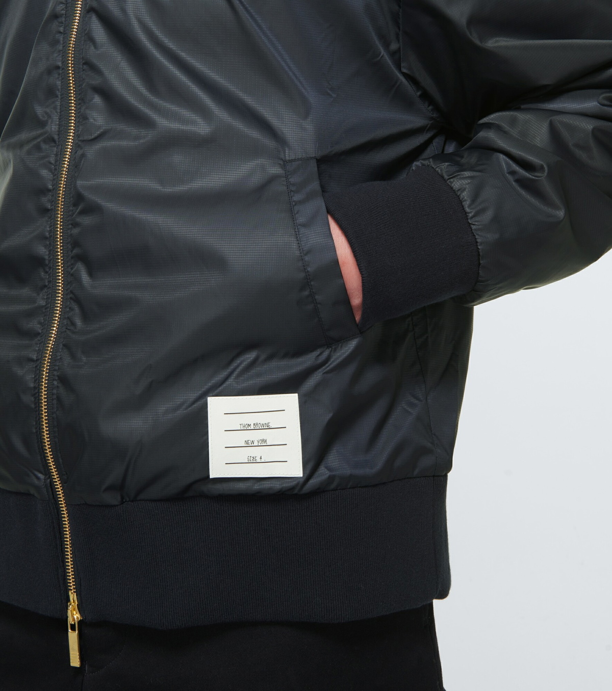 Thom Browne - Center-back stripe ripstop bomber Thom Browne