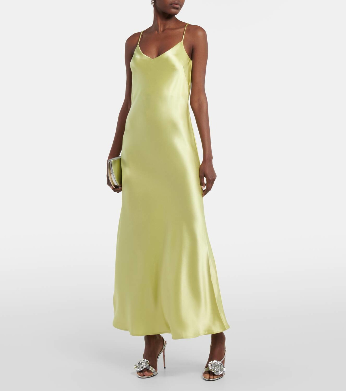 Galvan Cropped slip dress Galvan