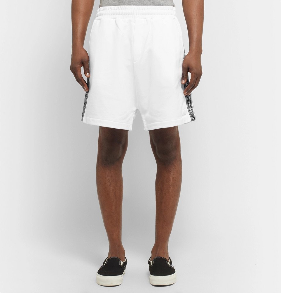McQ Alexander McQueen - Logo-Trimmed Loopback Cotton-Jersey Shorts ...