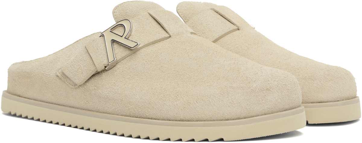 Represent Beige Initial Mules Represent