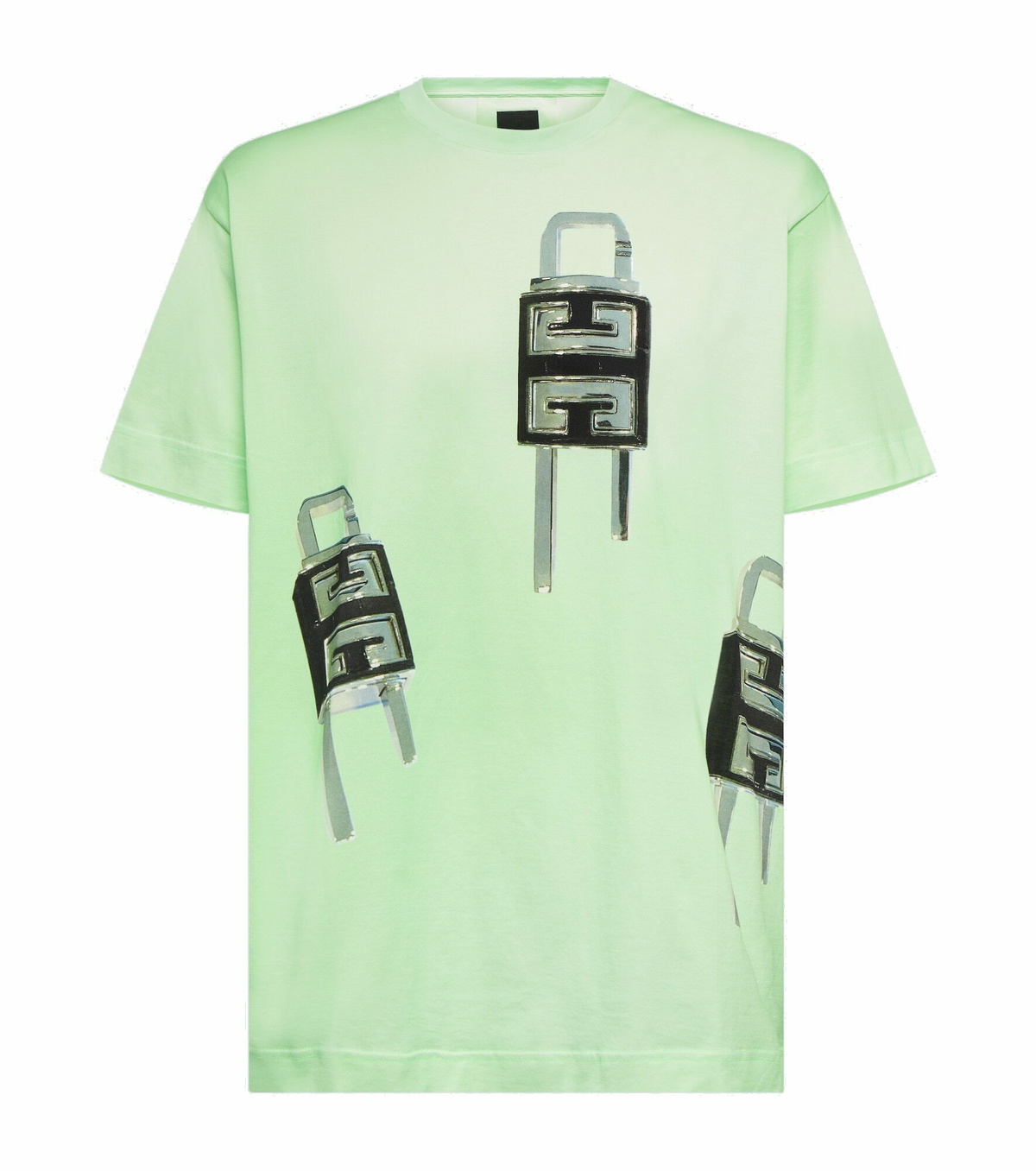 Givenchy - 4G Padlock printed cotton T-shirt Givenchy