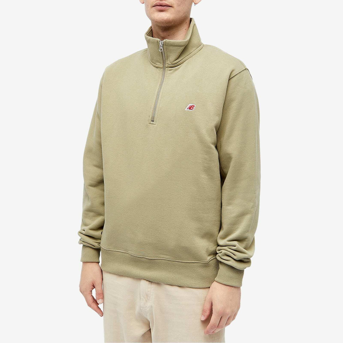 New Balance Men's MADE in USA Quarter Zip Pullover in True Camo New Balance