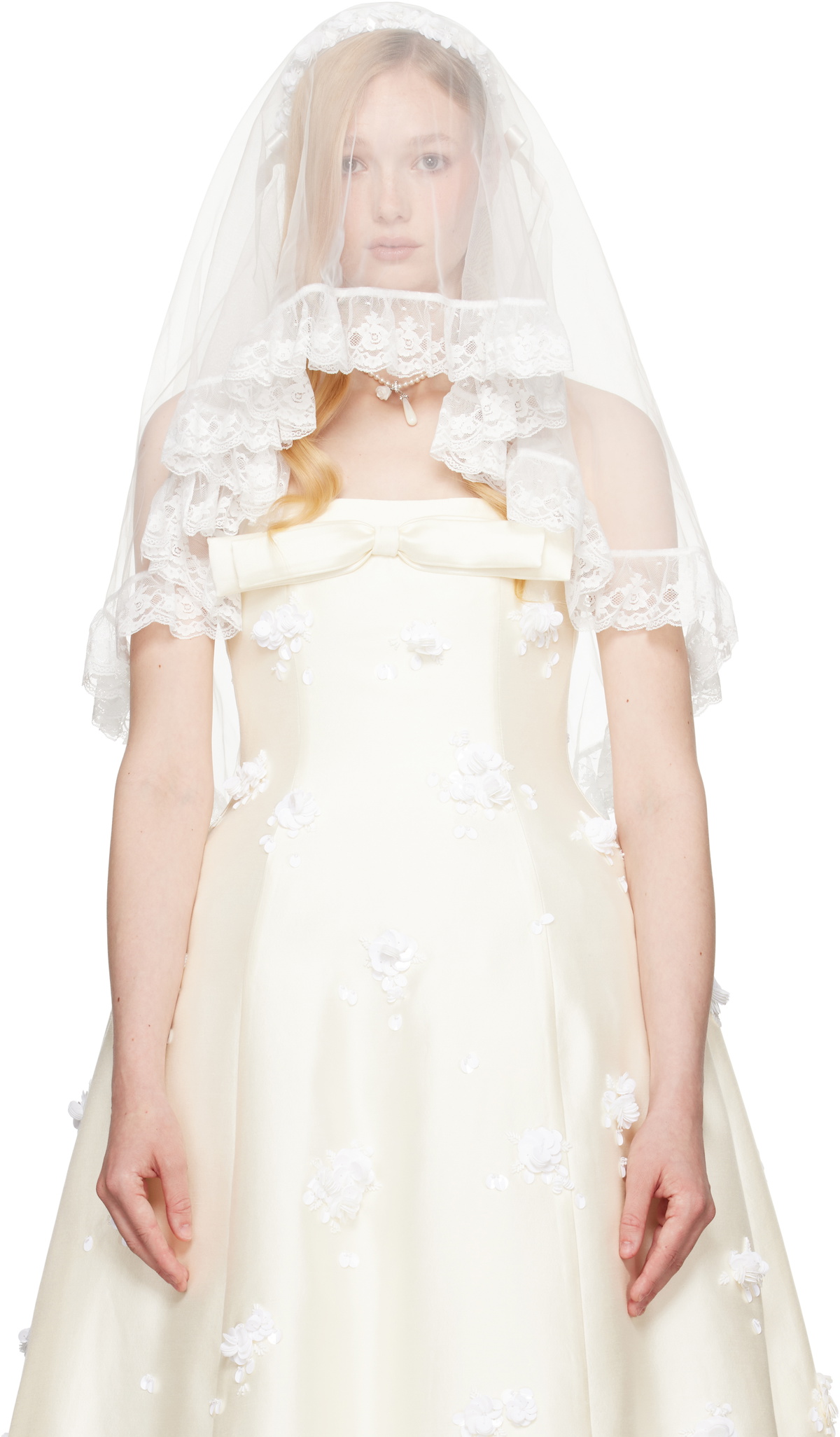 SHUSHU/TONG SSENSE Exclusive Bridal Capsule Bead Veil Shushu/Tong