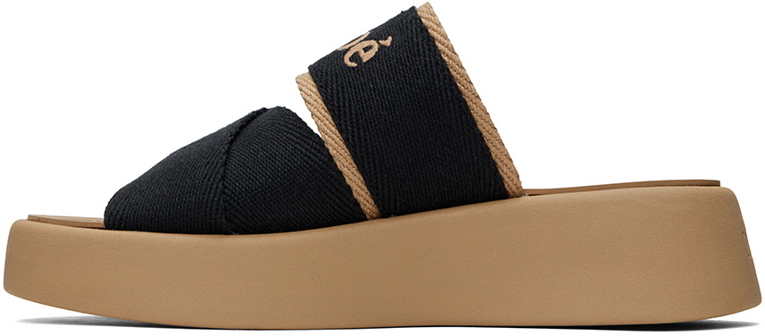 Chloé Black Mila Slide Sandals Chloe