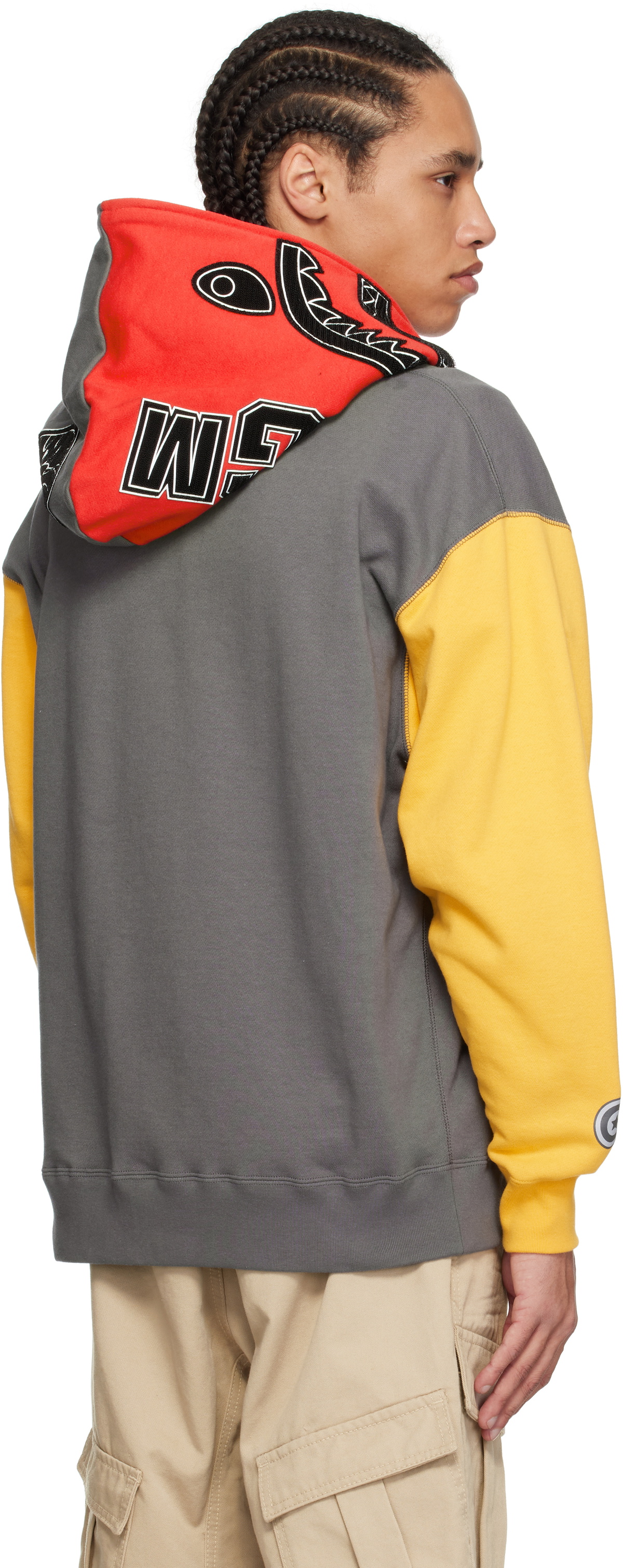 BAPE Gray Shark Full Zip Malaysia Hoodie A Bathing Ape