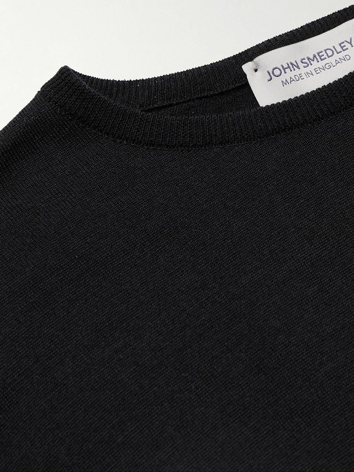 John Smedley - Lundy Slim-Fit Merino Wool Sweater - Black John Smedley