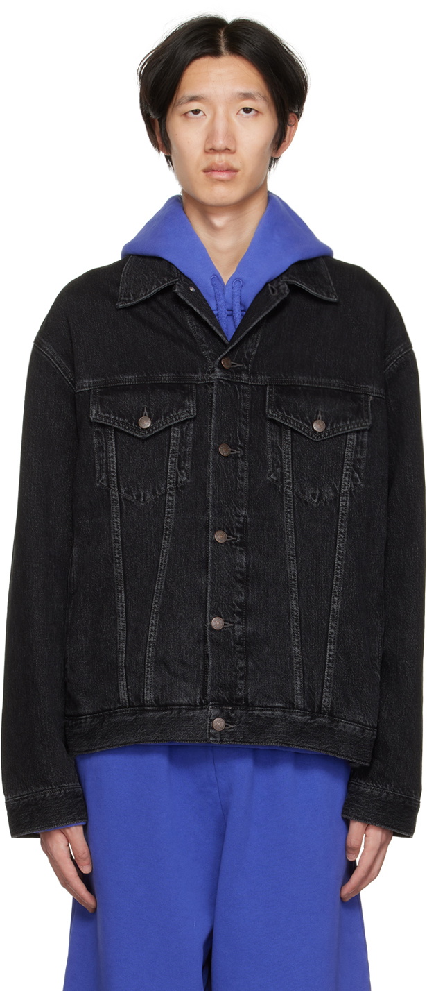 Acne Studios Black Relaxed Denim Jacket Acne Studios