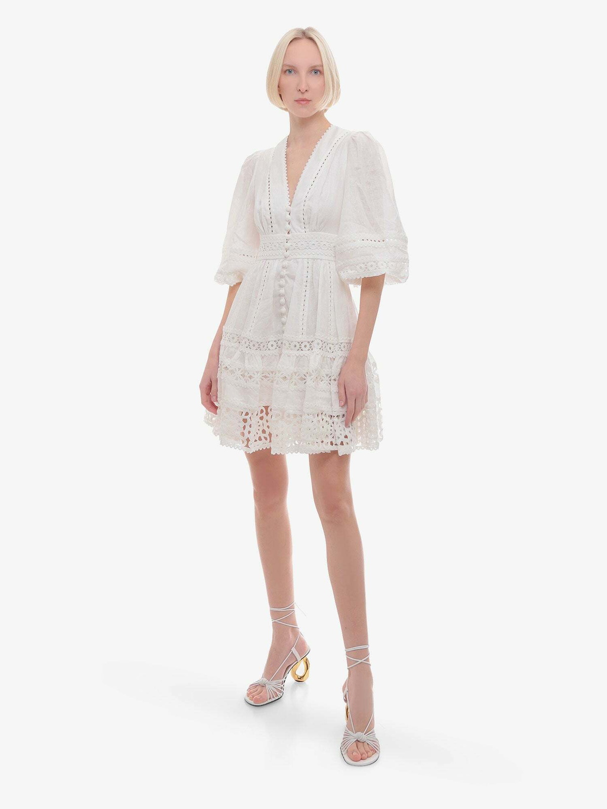 Zimmermann Dress White Womens Zimmermann