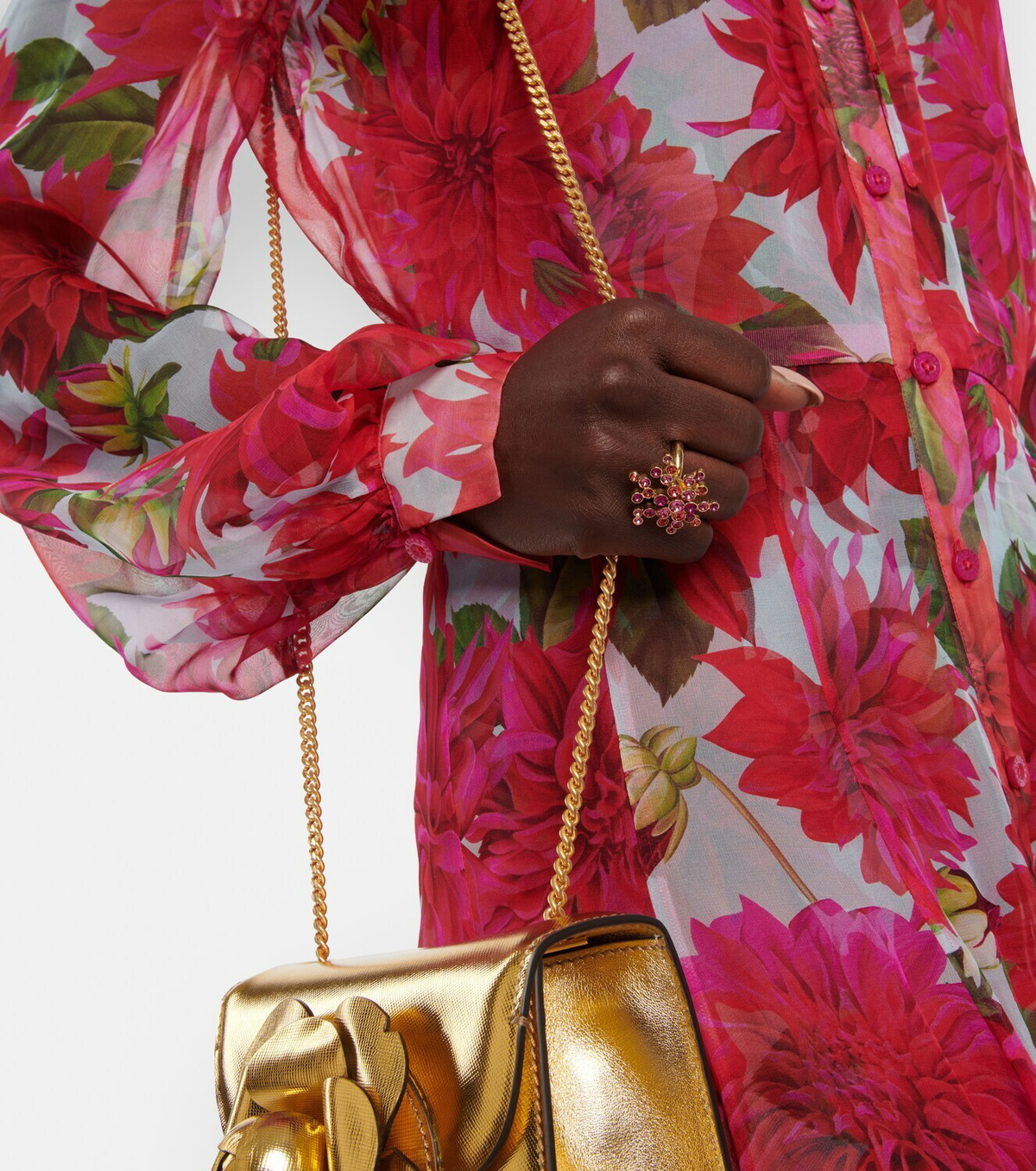 Oscar de la Renta Turbillion crystal-embellished ring Oscar de la Renta