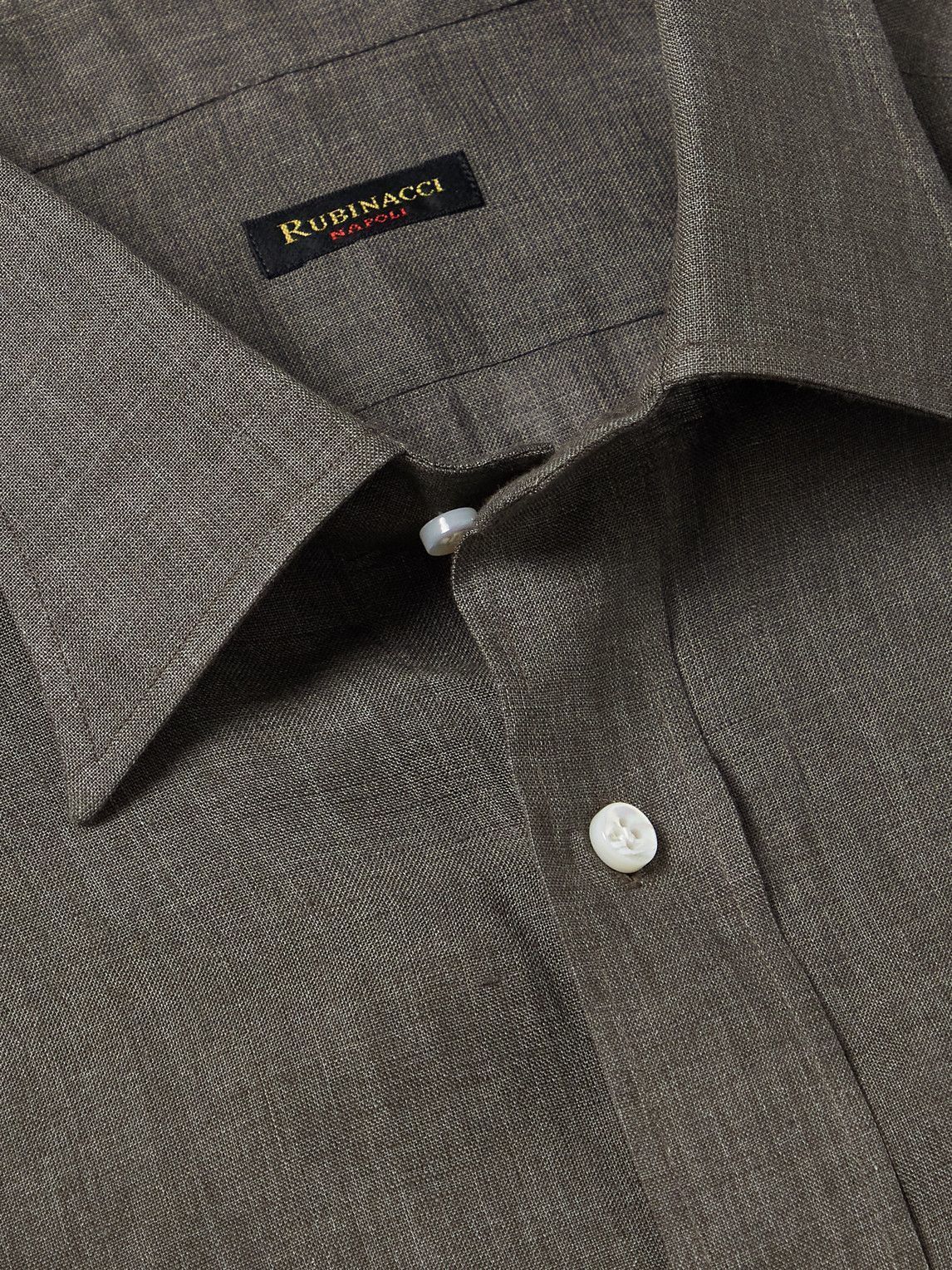 Rubinacci - Linen Shirt - Gray Rubinacci