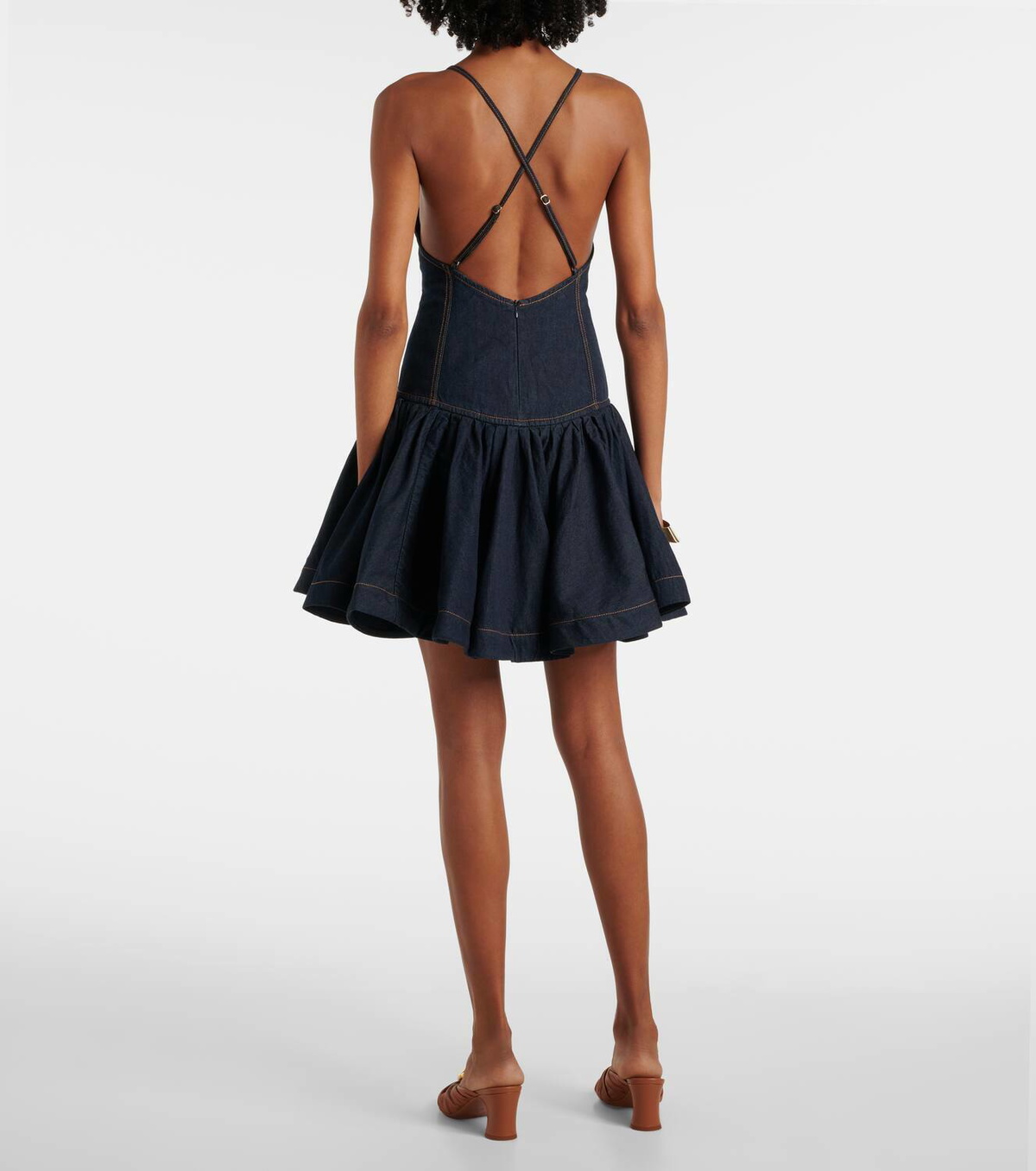 Zimmermann Crush denim minidress Zimmermann