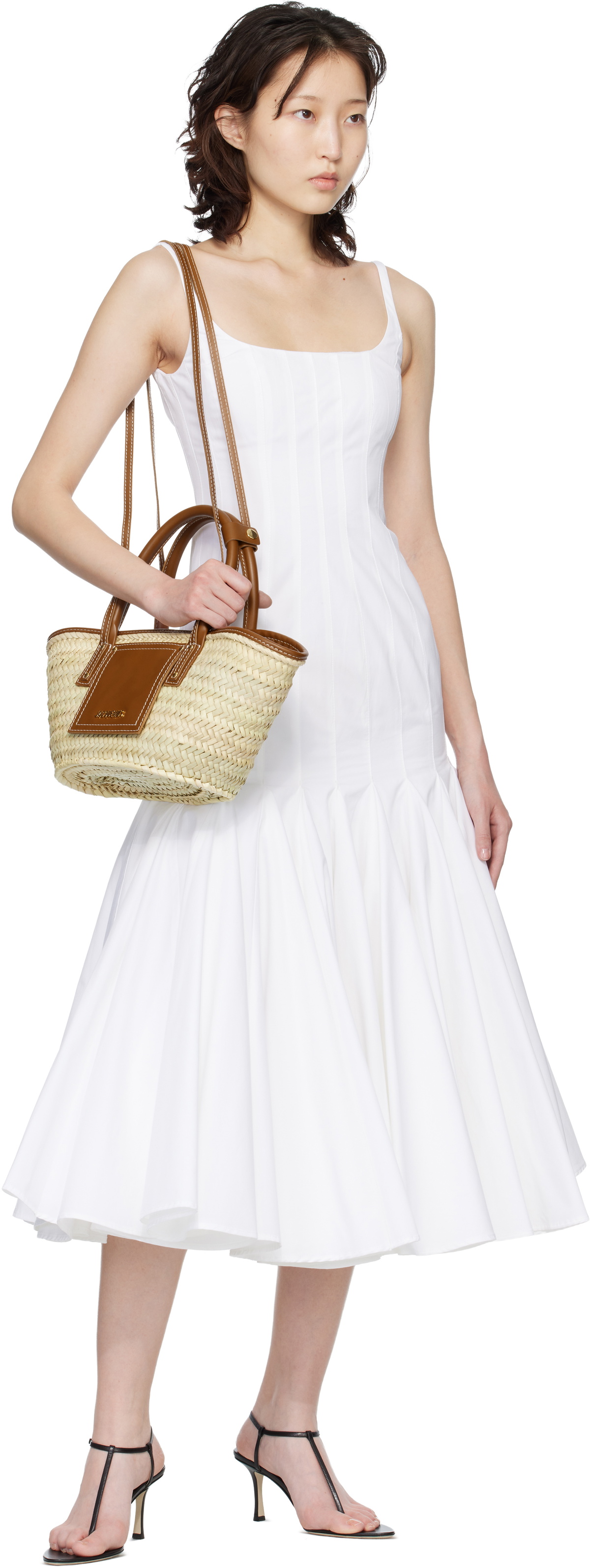 JACQUEMUS Brown Les Classiques 'The small Soli basket' Bag Jacquemus