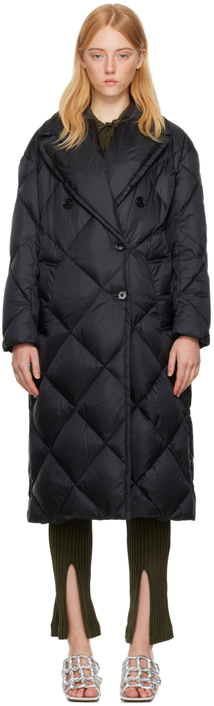 Max Mara Black Trecoat Down Coat Max Mara
