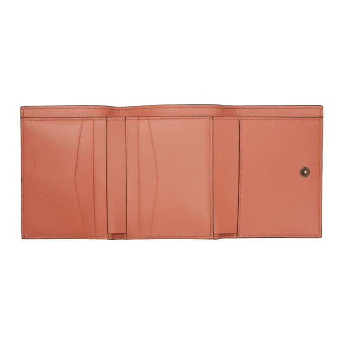 Givenchy Pink 4G Trifold Wallet Givenchy