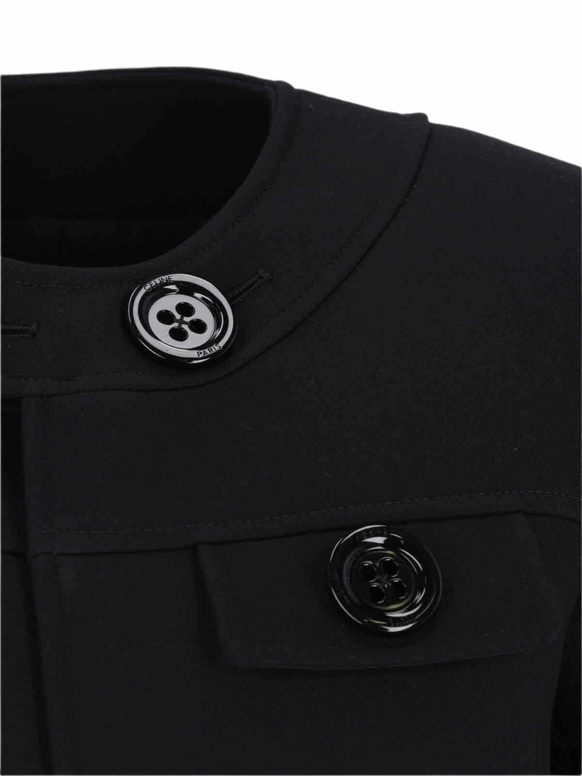 Celine Wool Jacket With Maxi Buttons Celine