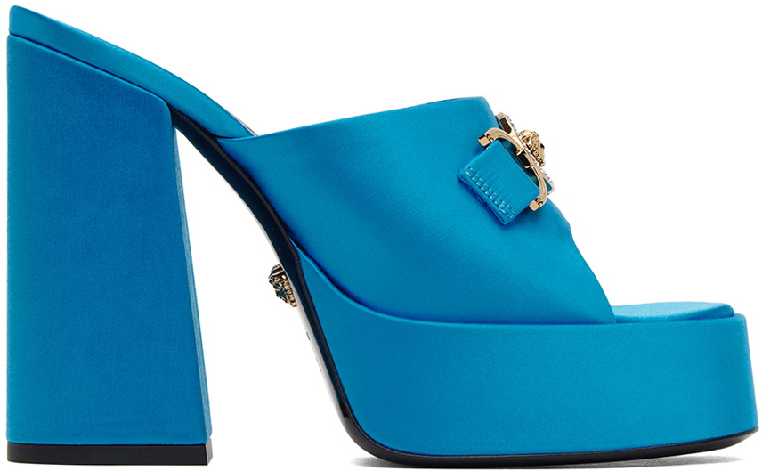 Versace Blue Medusa '95 Mules Versace