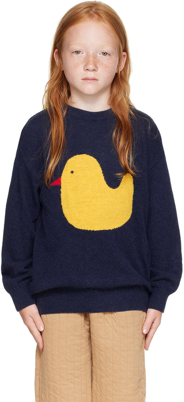 Bobo Choses Kids Navy Rubber Duck Sweater Bobo Choses