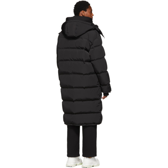 ADER error Black Down Long Puffer Jacket ADER error