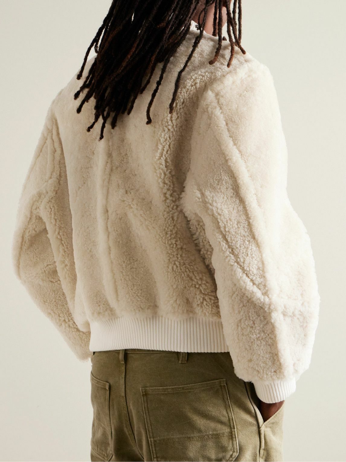Jacquemus - Pilou Shearling Bomber Jacket - Neutrals Jacquemus