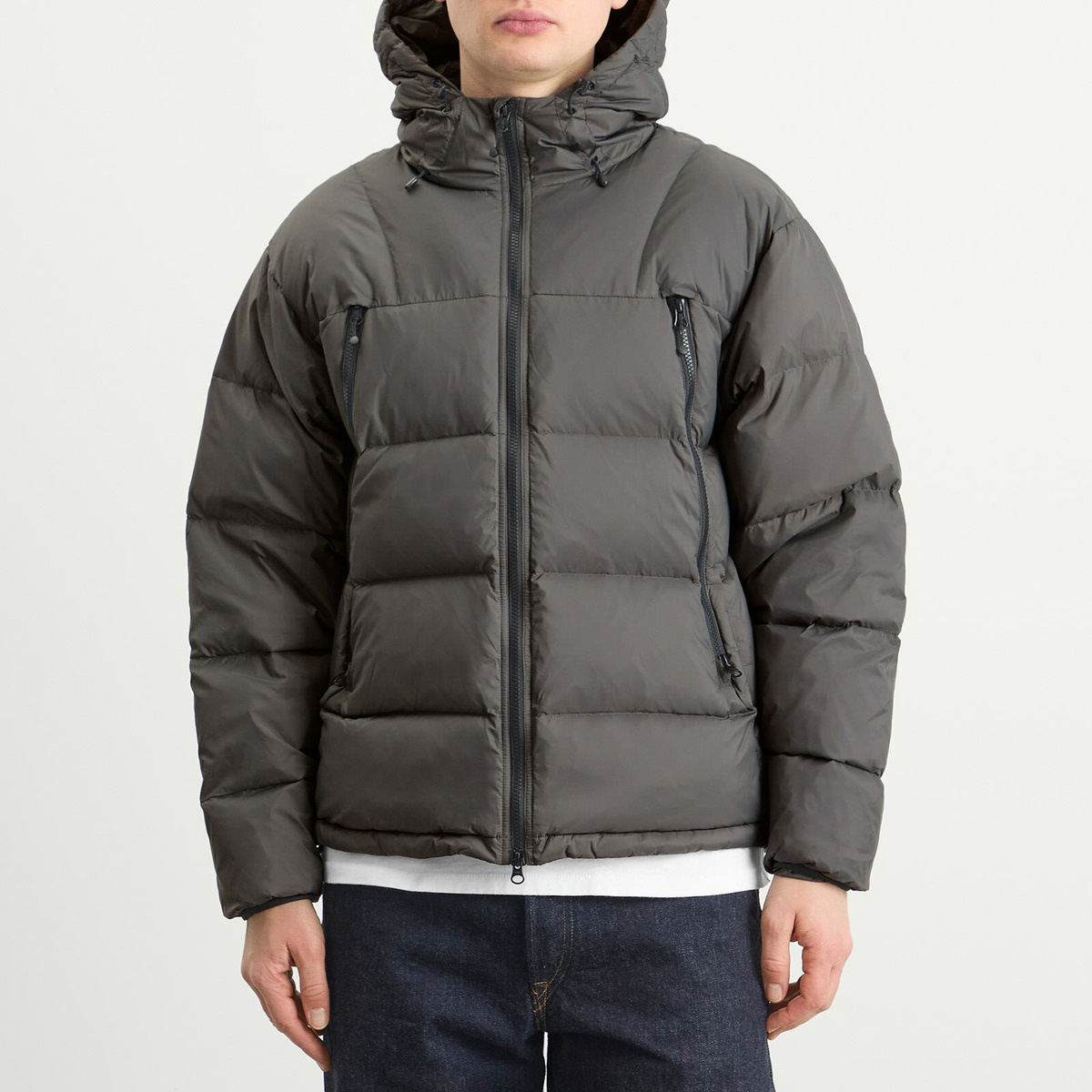 FrizmWORKS Men's Altavia Down Parka Jacket in Gun Metal FrizmWORKS