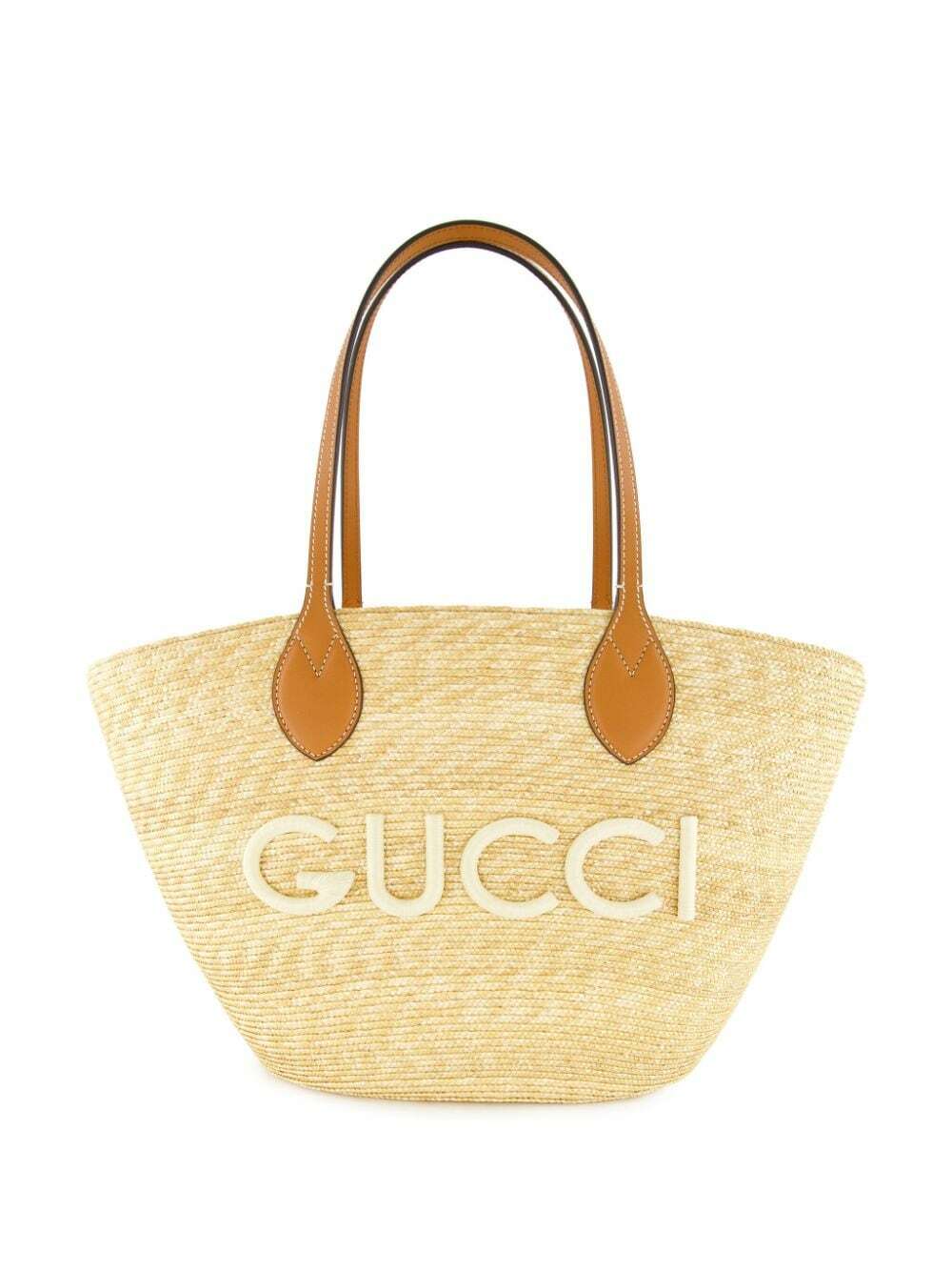GUCCI - Rafia Medium Basket Bag Gucci