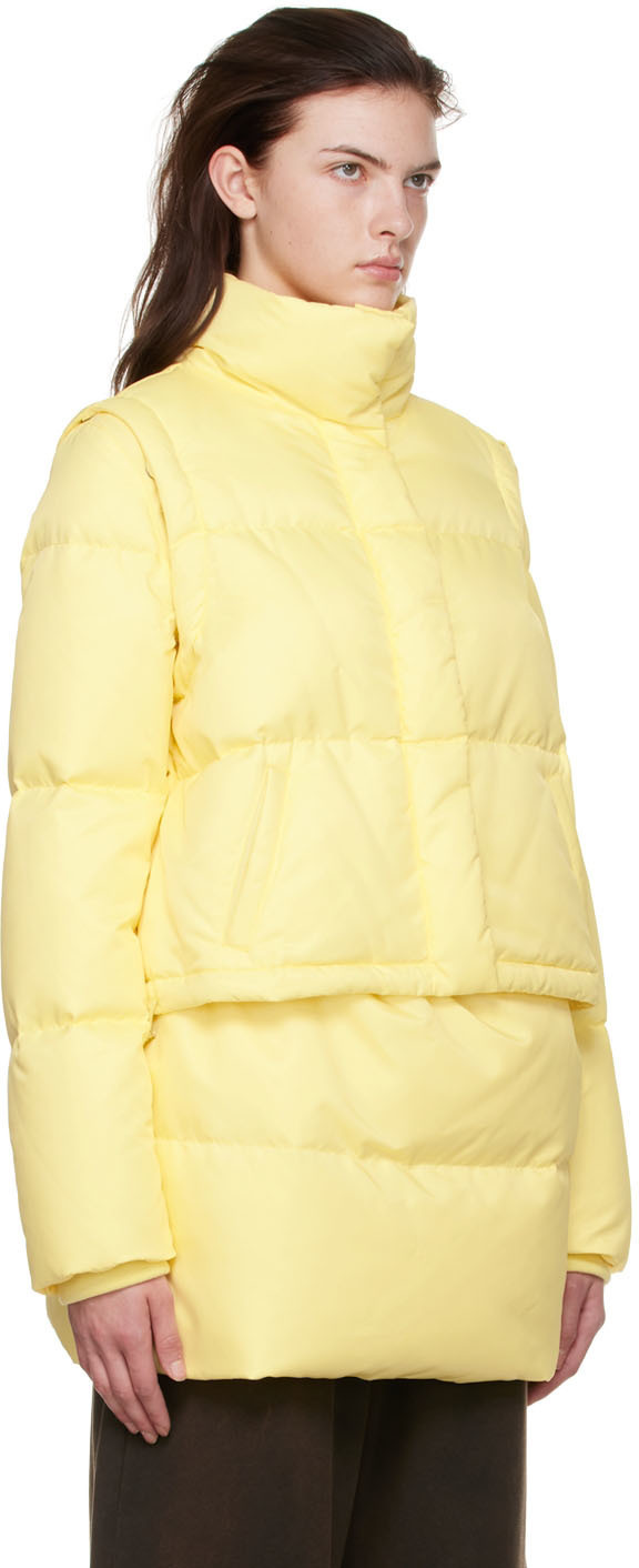 MM6 Maison Margiela Yellow Nylon Down Jacket MM6 Maison Margiela