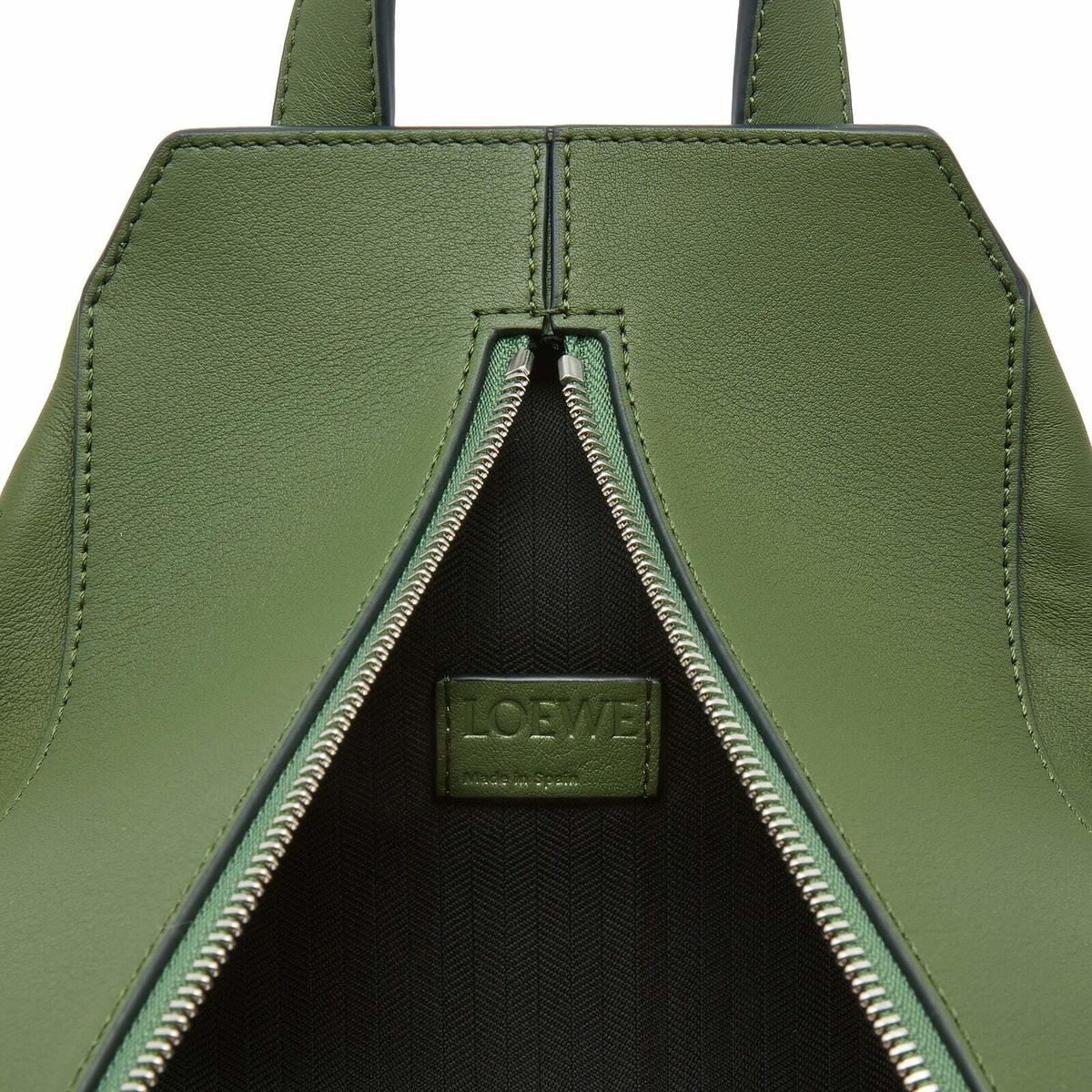 Loewe Men's Convertible Small Backpack in Hunter Green Loewe Loewe Men's Convertible Small Backpack in Hunter Green Loewe