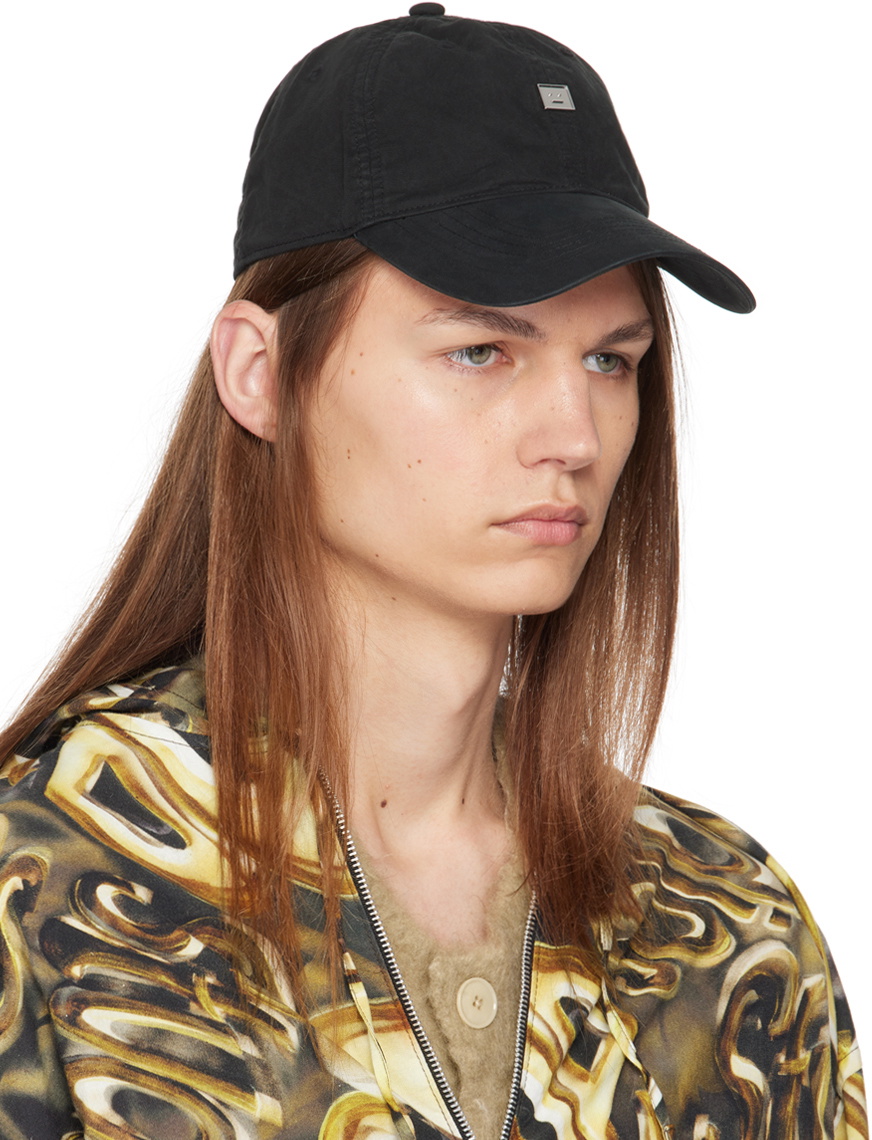 Acne Studios Black Metal Logo Cap Acne Studios