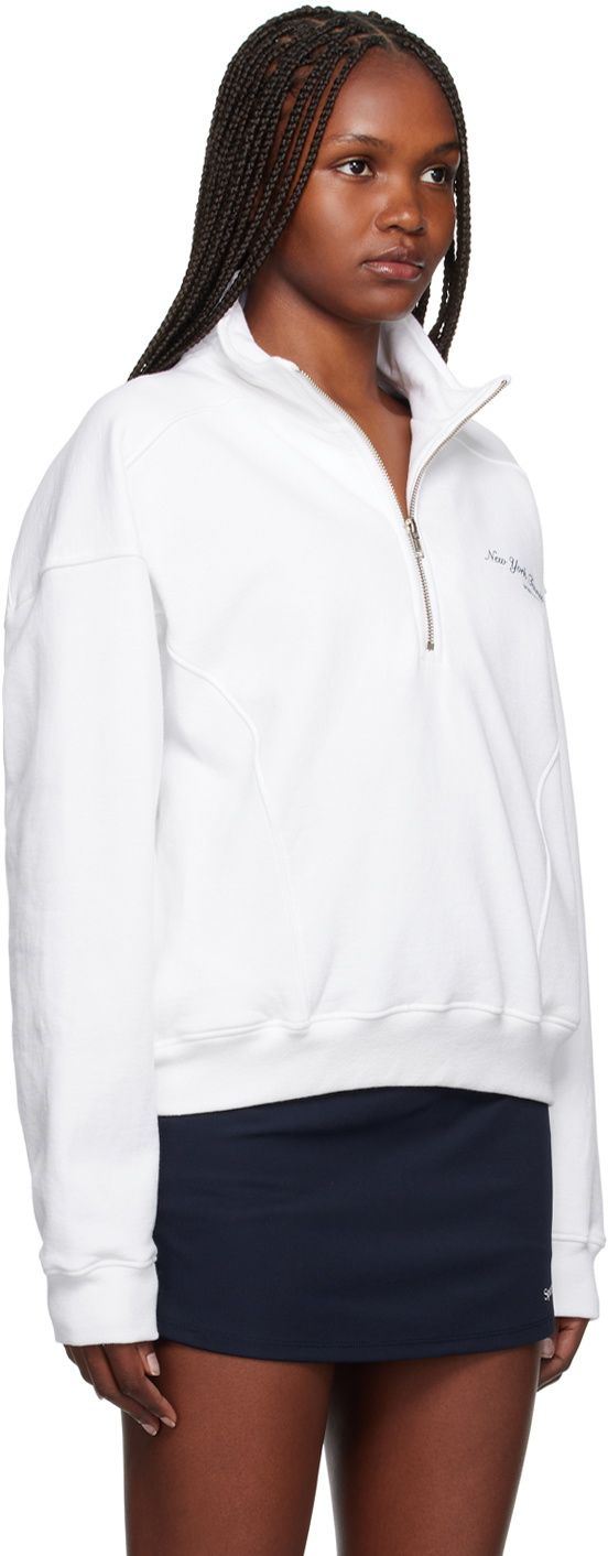 Sporty & Rich White 'Tennis Club' Sweater Sporty & Rich
