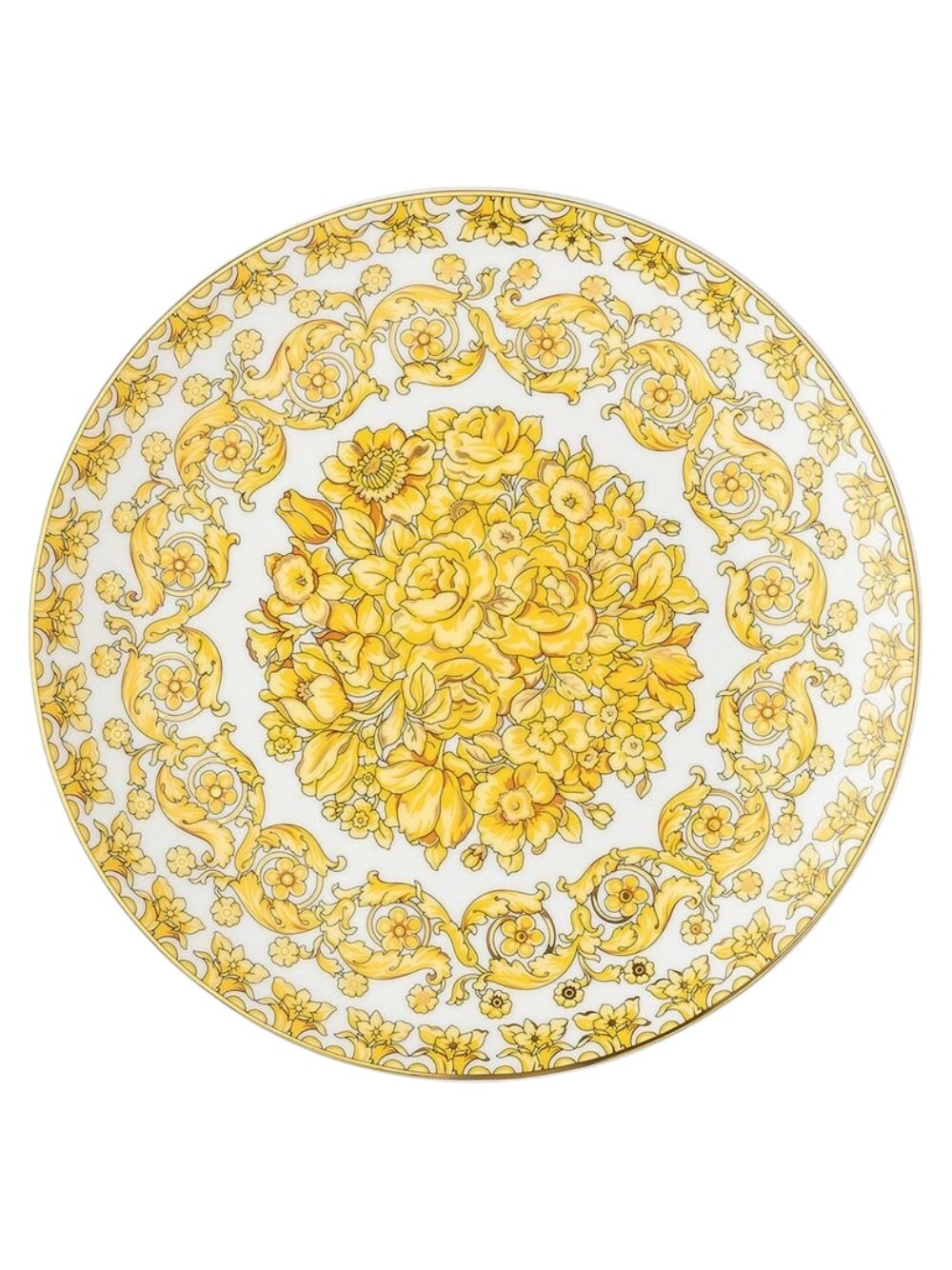 Versace White Medusa Rhapsody Porcelain Dinner Plate Versace