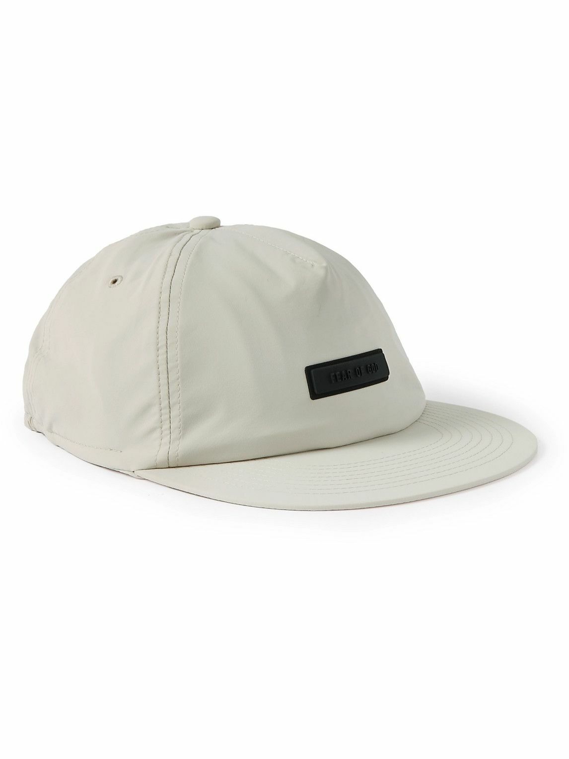FEAR OF GOD ESSENTIALS - Logo-Appliquéd Shell Baseball Cap - Gray Fear ...
