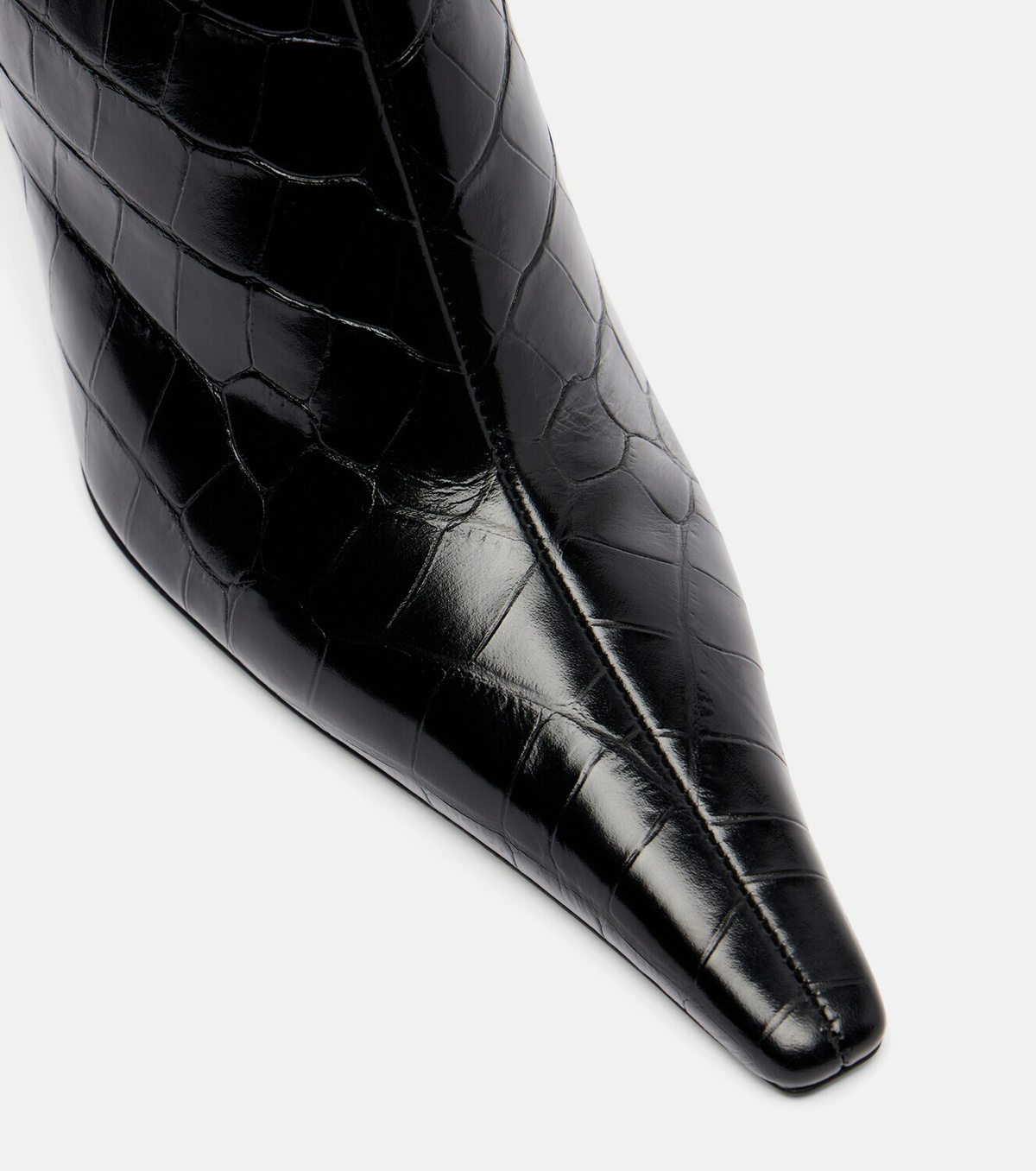 Victoria Beckham 75 croc-effect leather ankle boots Victoria Beckham