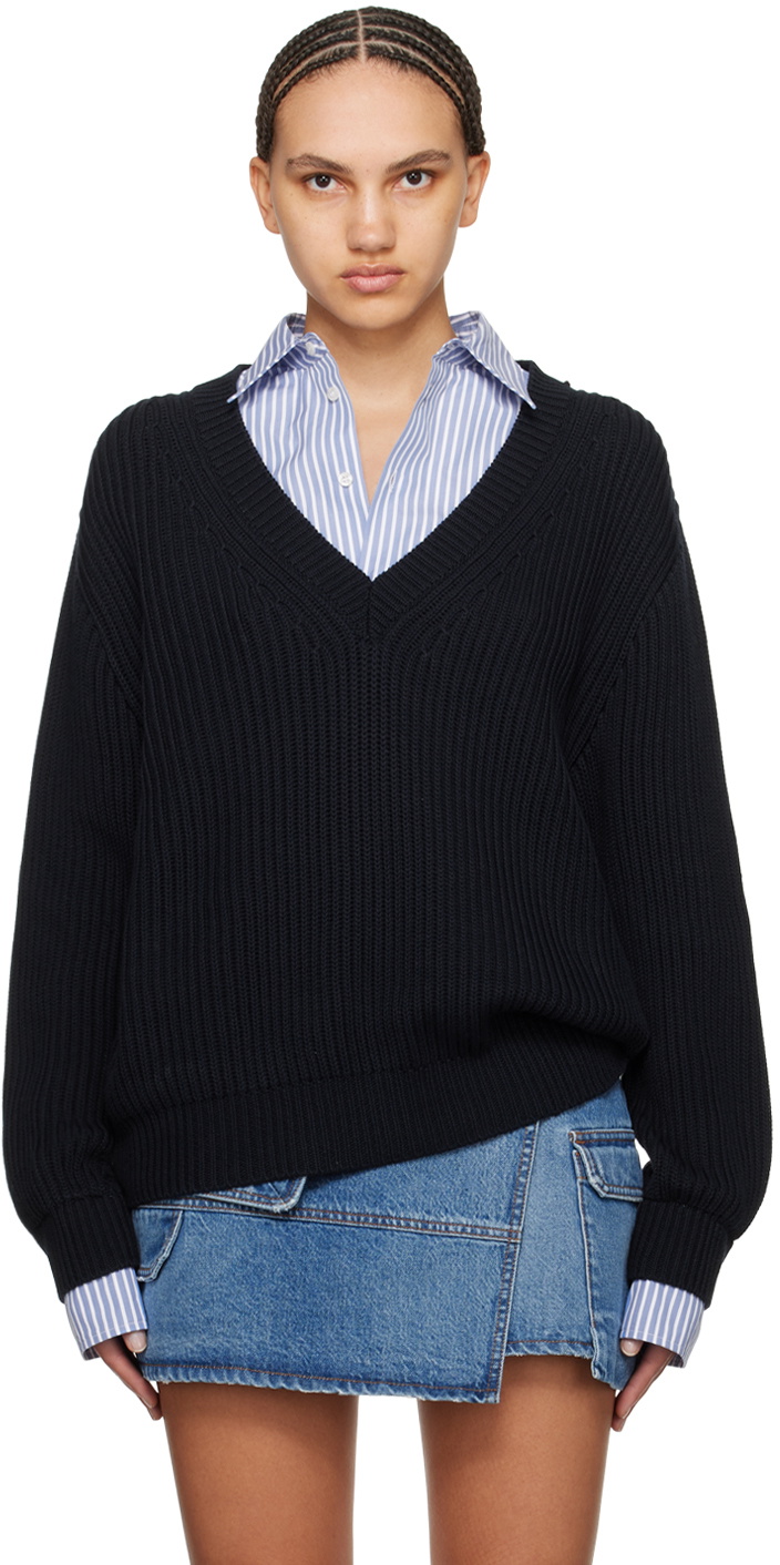 MSGM Navy Layered Sweater MSGM