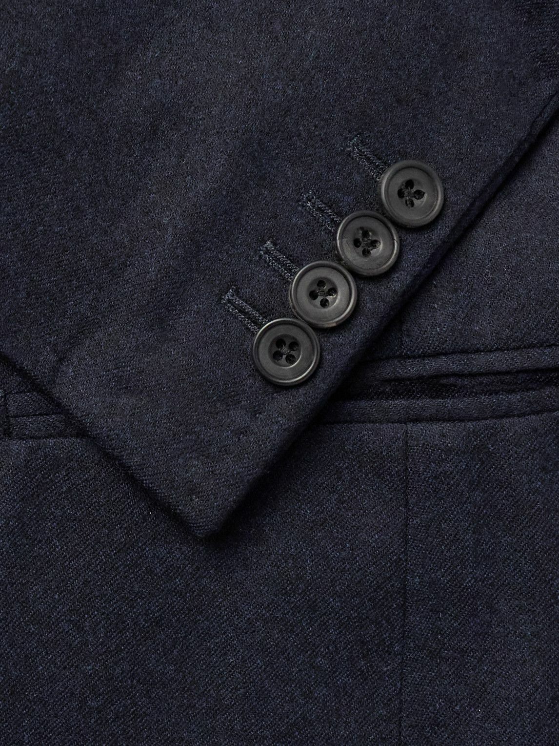 Rubinacci - Wool-Flannel Suit Jacket - Blue Rubinacci