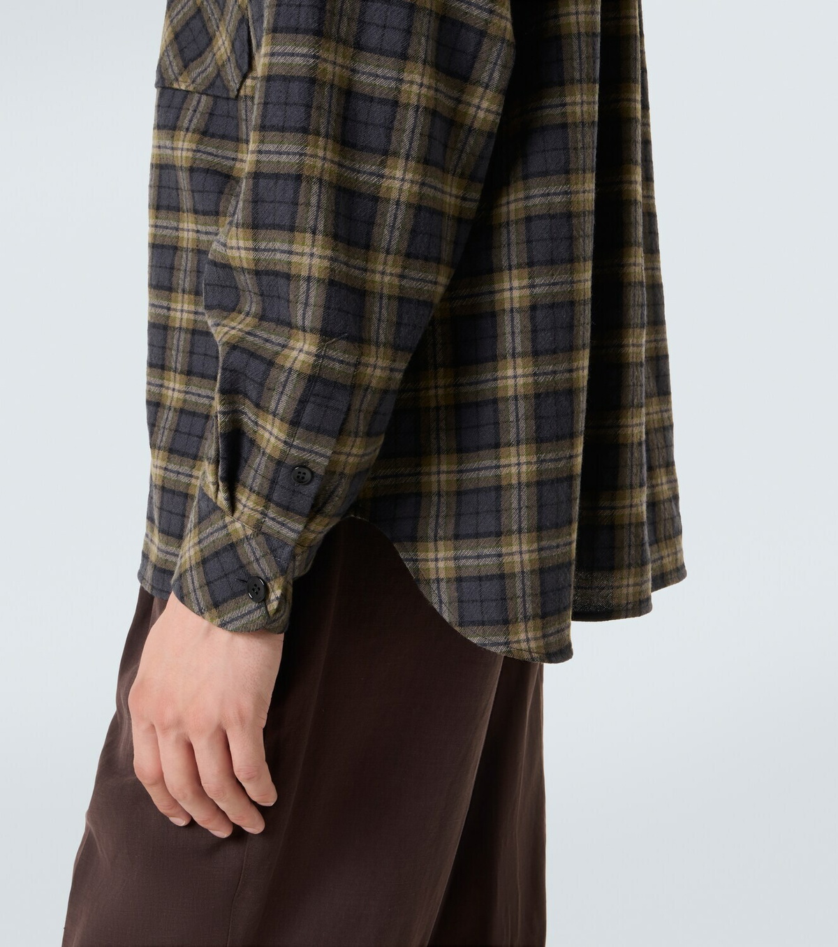 Saint Laurent Checked wool overshirt Saint Laurent