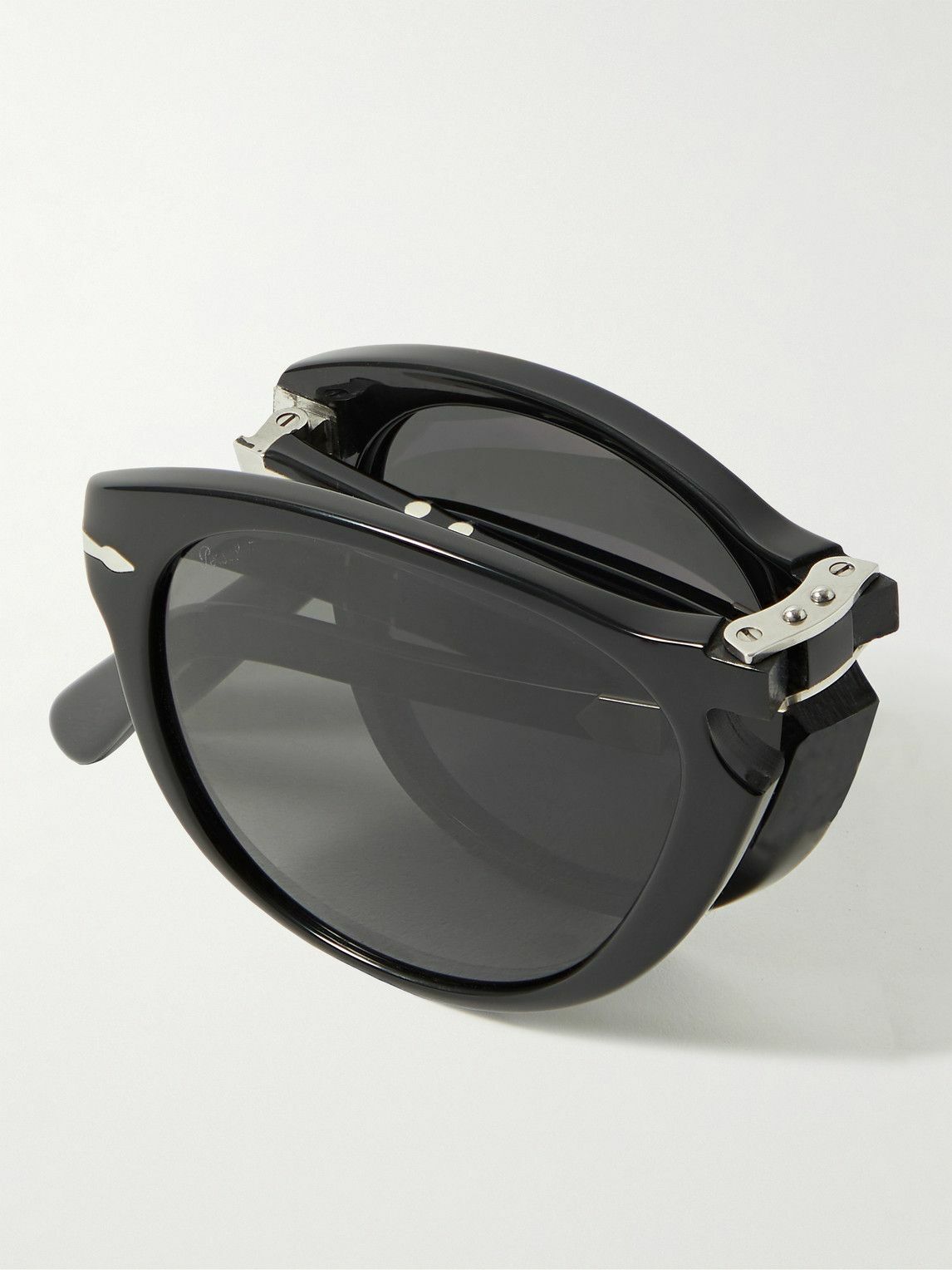 Persol - Round-Frame Folding Acetate Sunglasses Persol