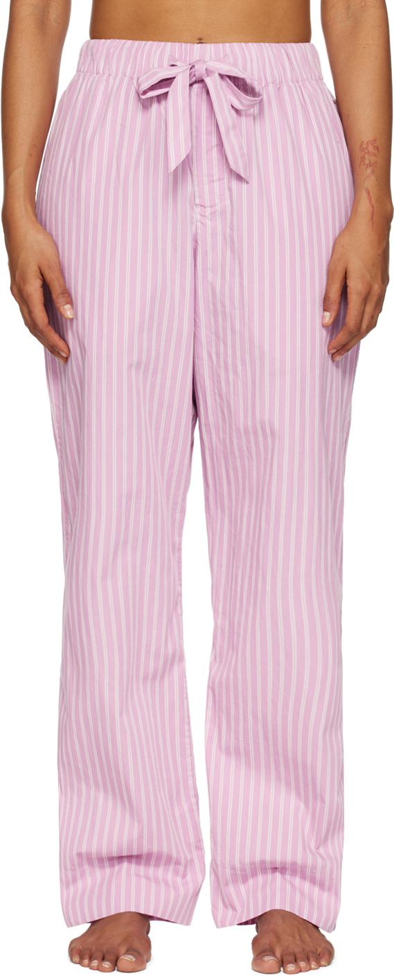 Tekla Pink Striped Pyjama Pants Tekla Fabrics