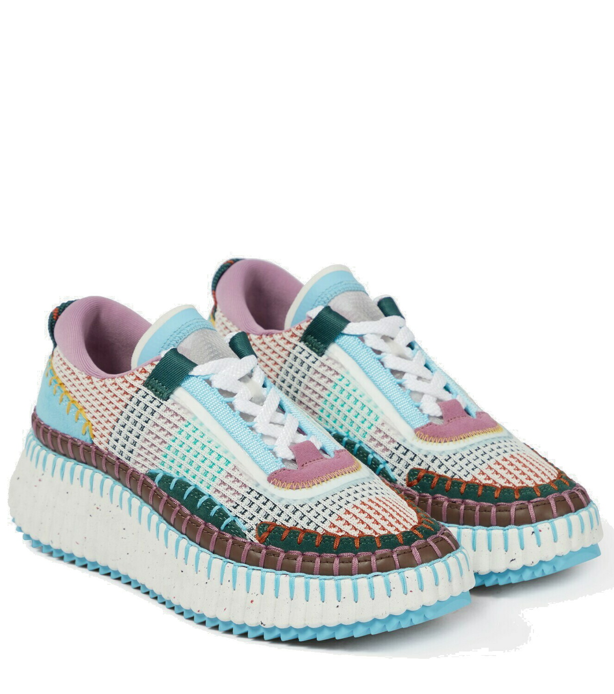 Chloe - Nama embroidered low-top sneakers Chloe