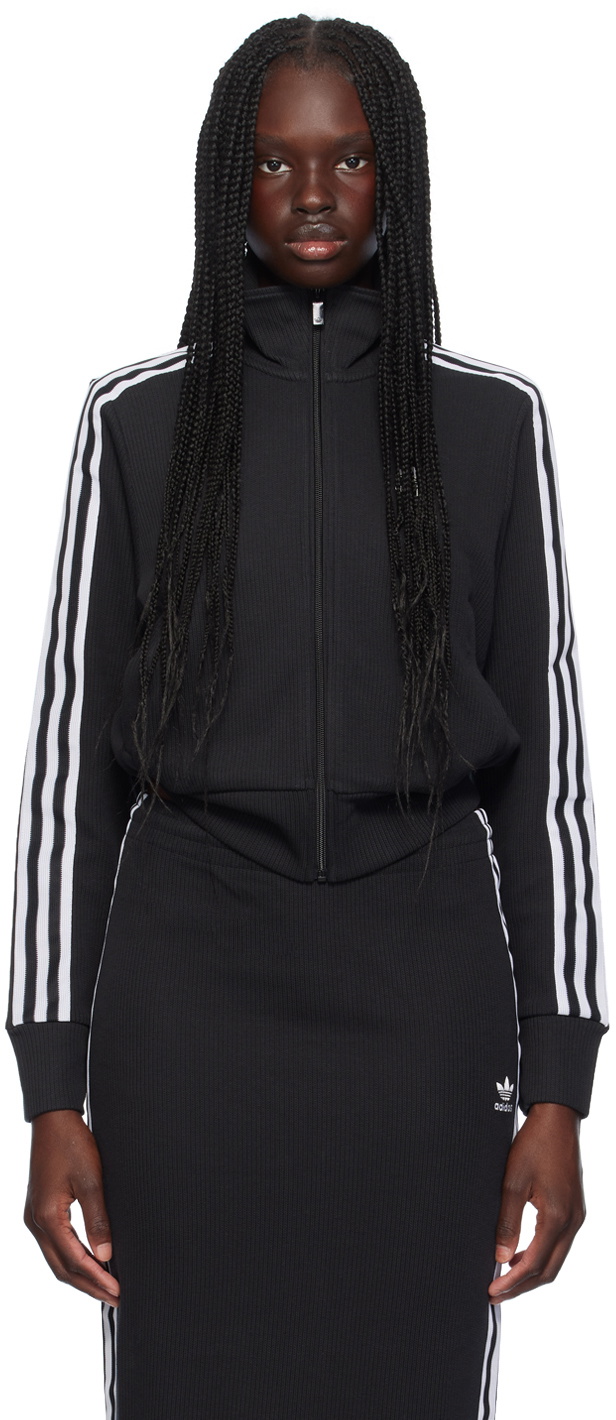 adidas Originals Black Embroidered Turtleneck adidas Originals