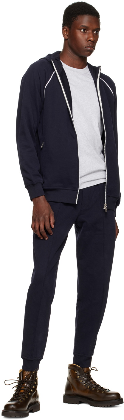 Brunello Cucinelli Navy Drawstring Lounge Pants Brunello Cucinelli