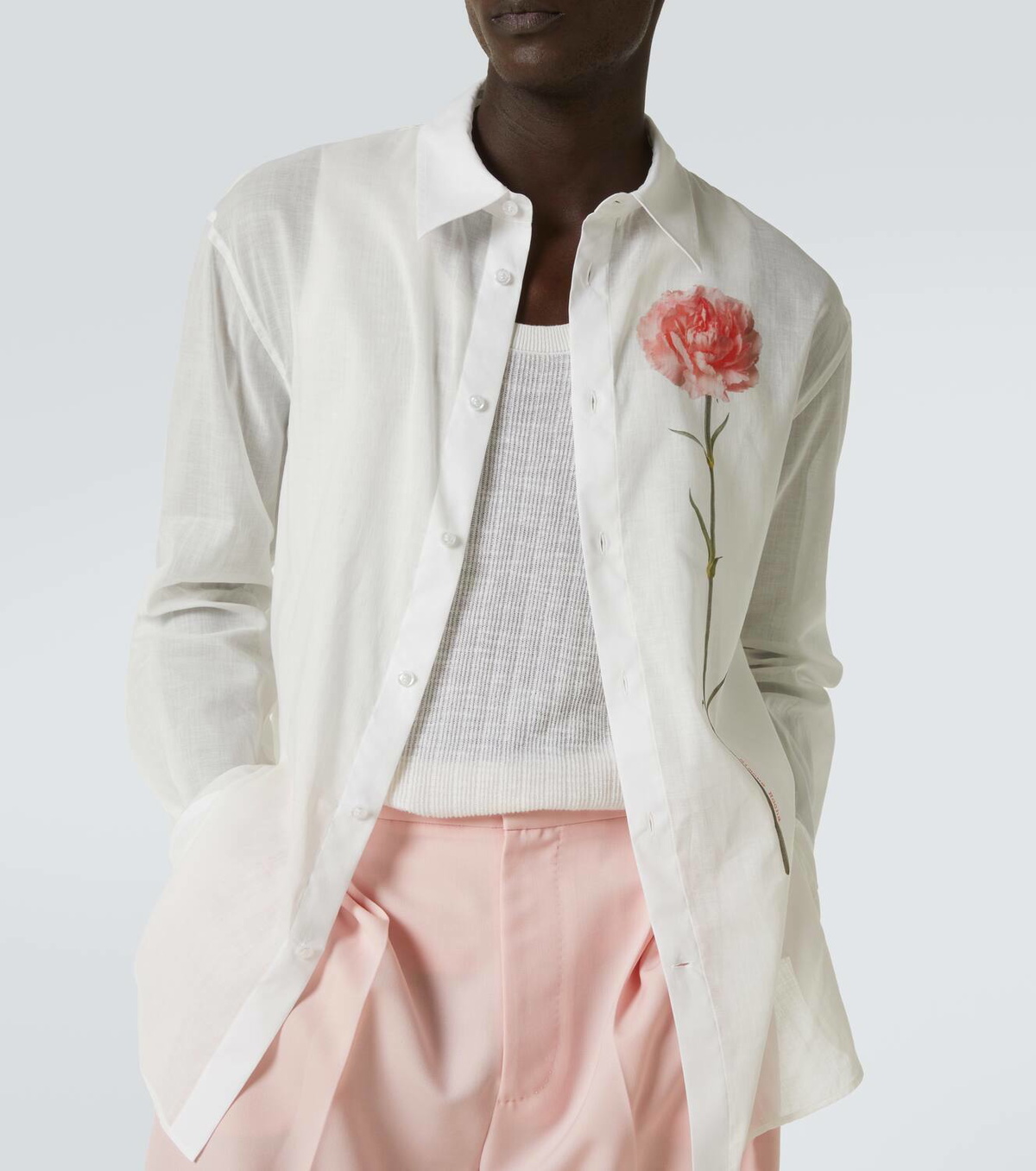 Simone Rocha Carnation printed dress shirt Simone Rocha
