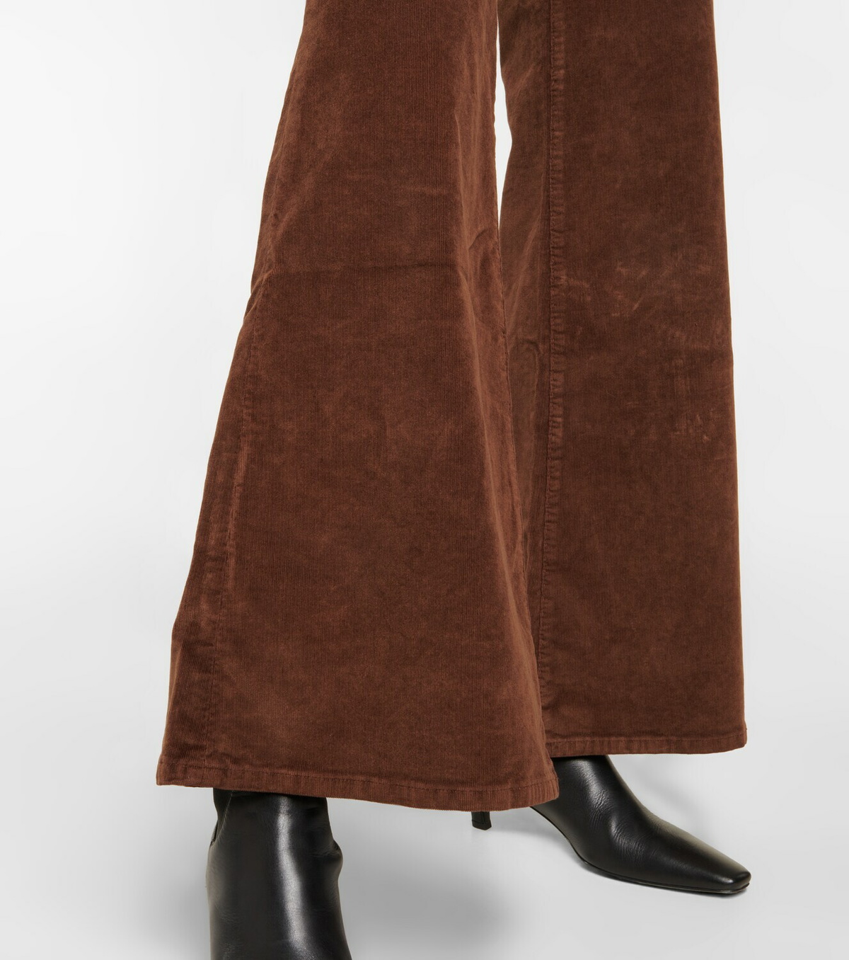 Frame - High-rise corduroy flared pants Frame Denim